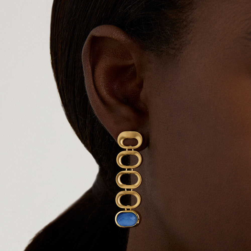 Bowery Gemstone Statement Drop Earrings | Dean Davidson Jewelry – DeanDavidson.com