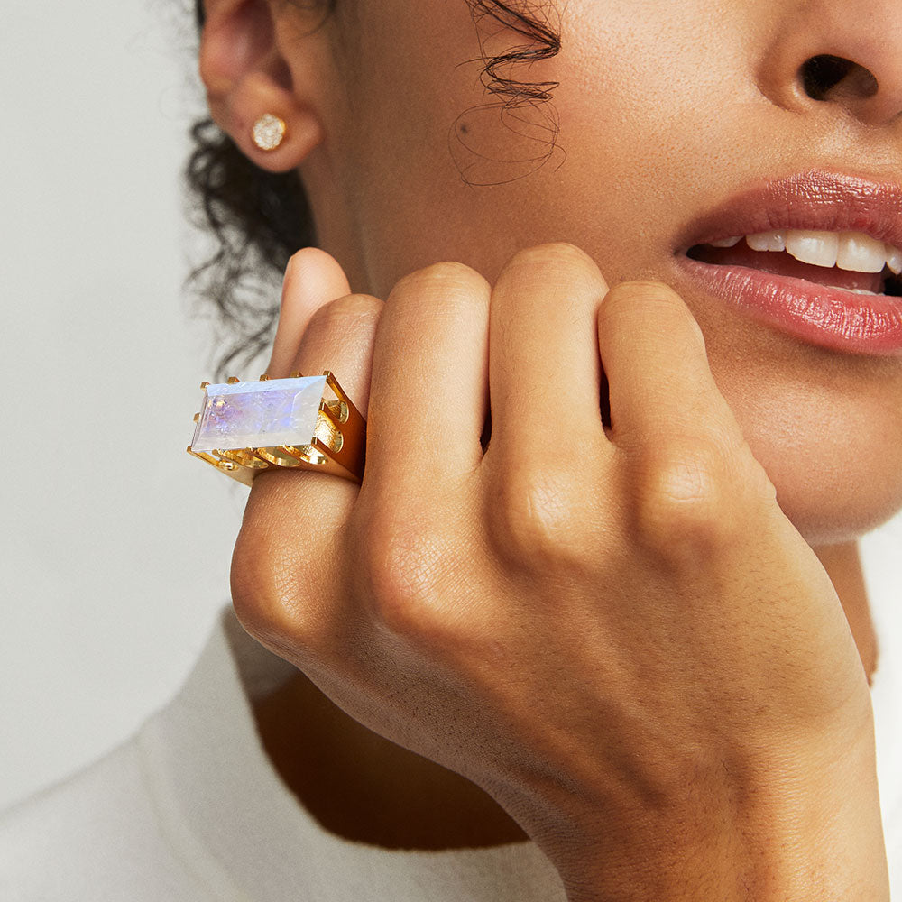 Castle Ring | Rainbow Moonstone | Dean Davidson Jewelry – DeanDavidson.com