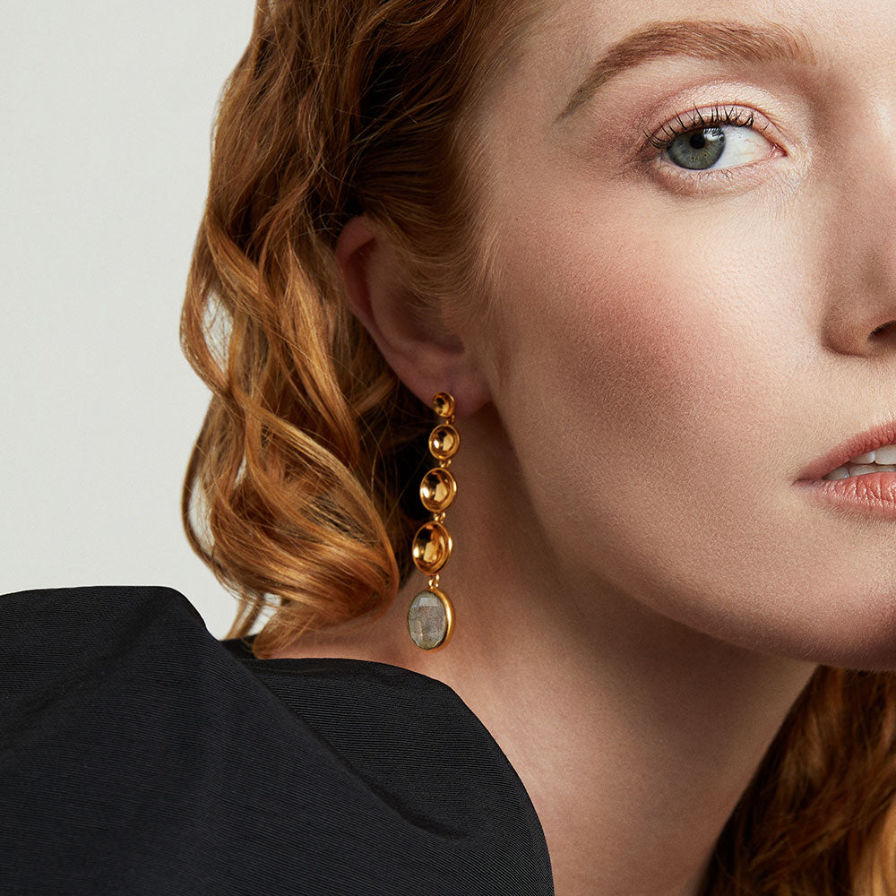 Sol Statement Gemstone Drop Earrings – DeanDavidson.com