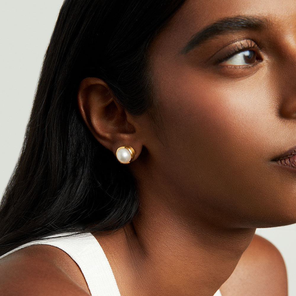 Signature Large Knockout Studs |Pearl | Dean Davidson Jewelry – DeanDavidson.com