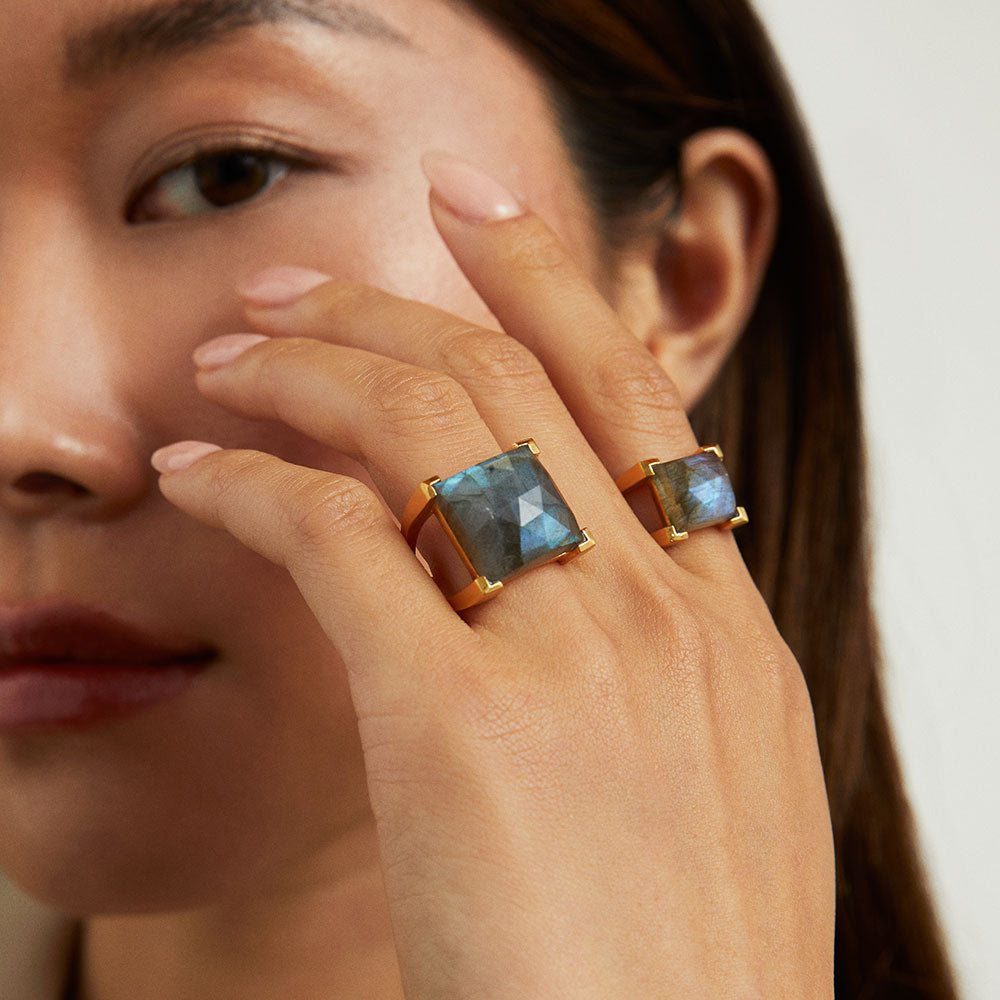 Mini Plaza Ring | Labradorite | Dean Davidson Jewelry – DeanDavidson.com