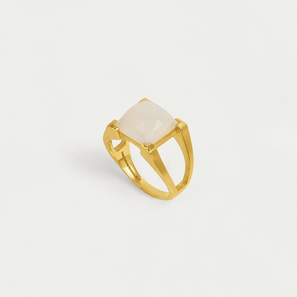Mini Plaza Ring | Rainbow Moonstone | Dean Davidson Jewelry ...